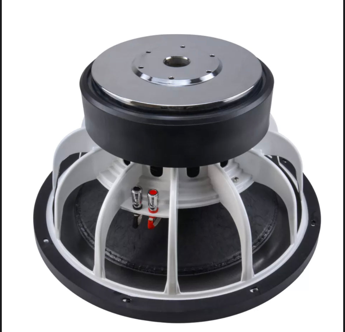 Soway SW15-75 15" 3000W Peak 1500W RMS 4Ω + 4Ω Subwoofer (White Alumin ...